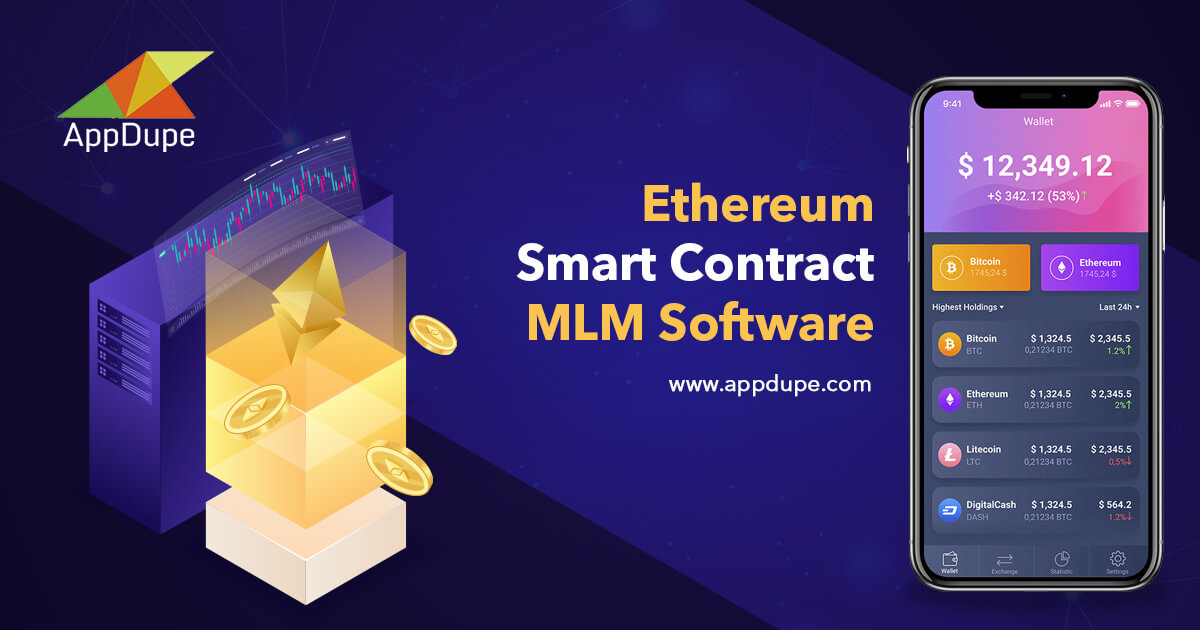 Ethereum Smart Contract MLM Software, Ethereum Smart contract MLM Script, Cryptocurrency MLM ...